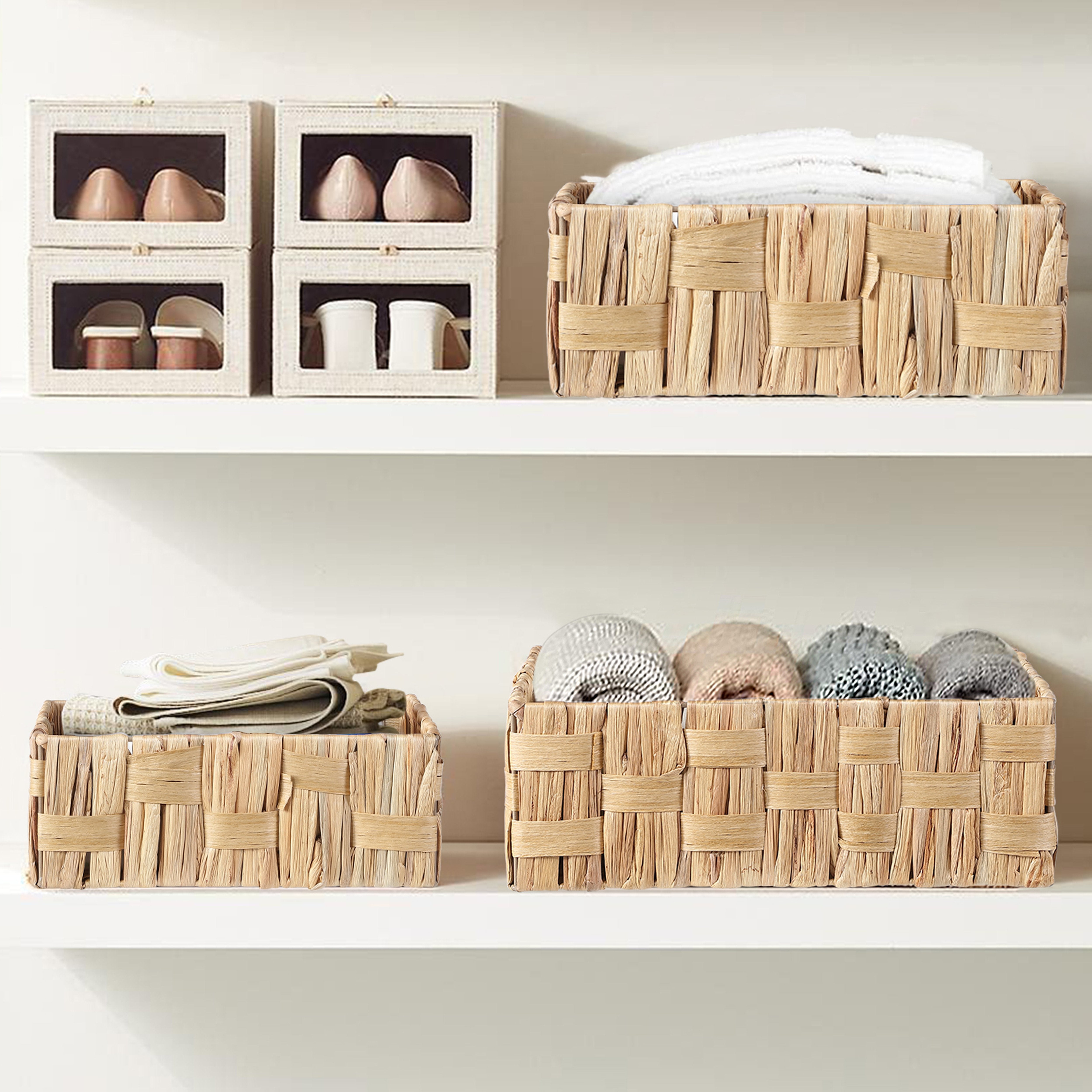Wicker Baskets Wooden Crates Bamboo Hampers Gift Packing Home Storage ...