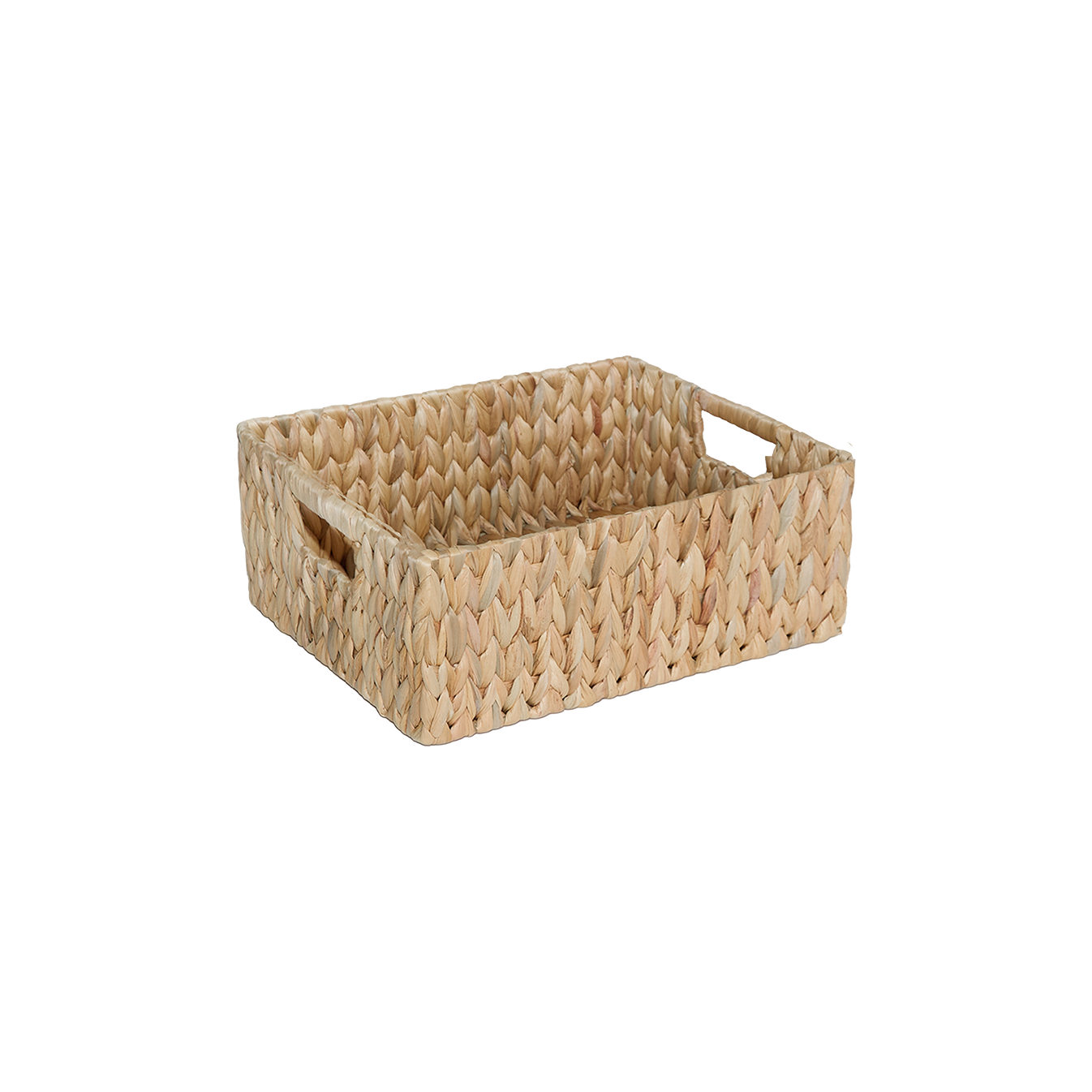 Water Hyacinth Rectangular Storage Basket - Short Version - 3 Sizes – Wickerfield