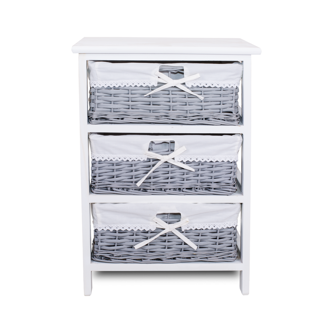 3 Drawers Wicker Basket Storage Unit – Wickerfield