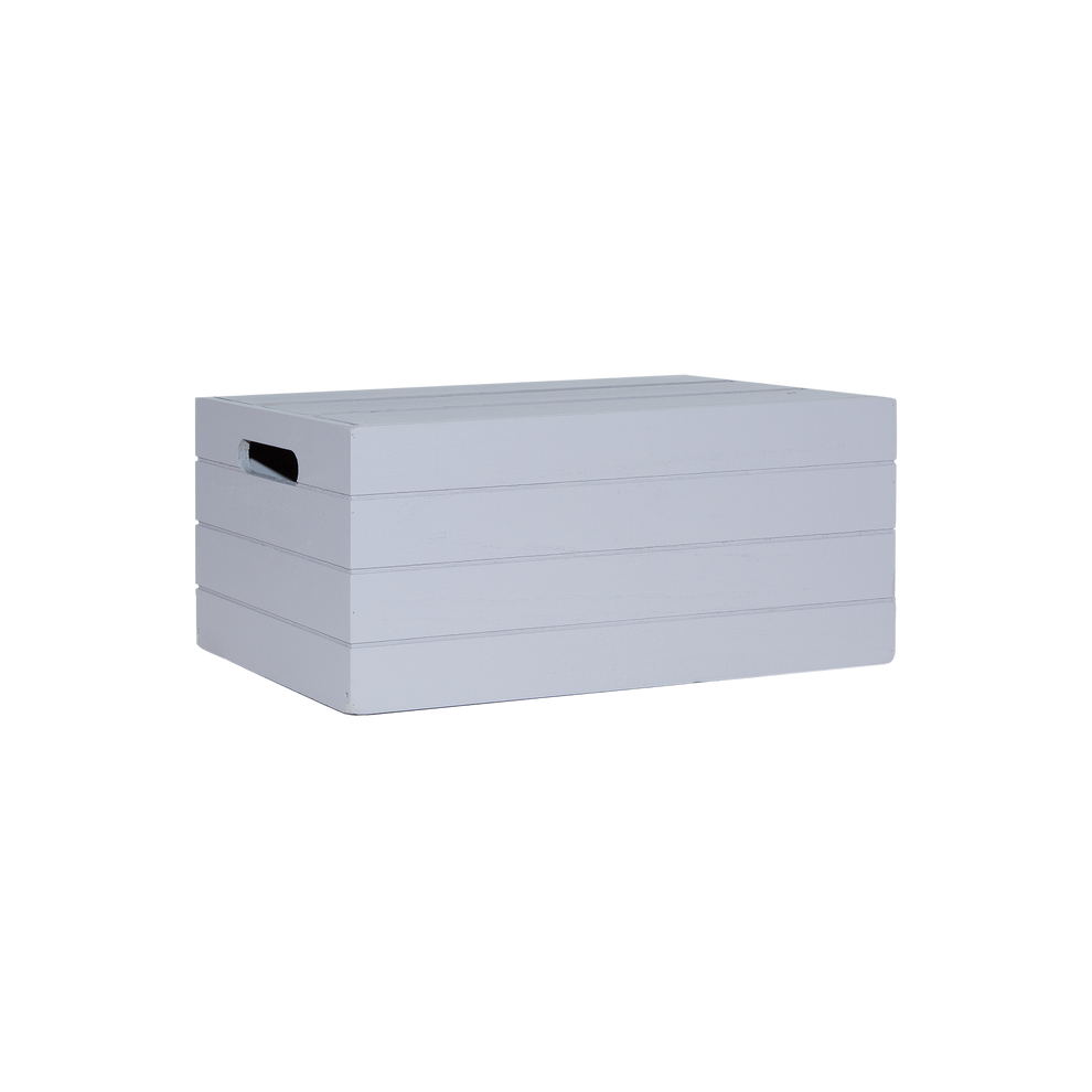 Light Grey Wooden Storage Box with Lid - 3 Sizes – Wickerfield