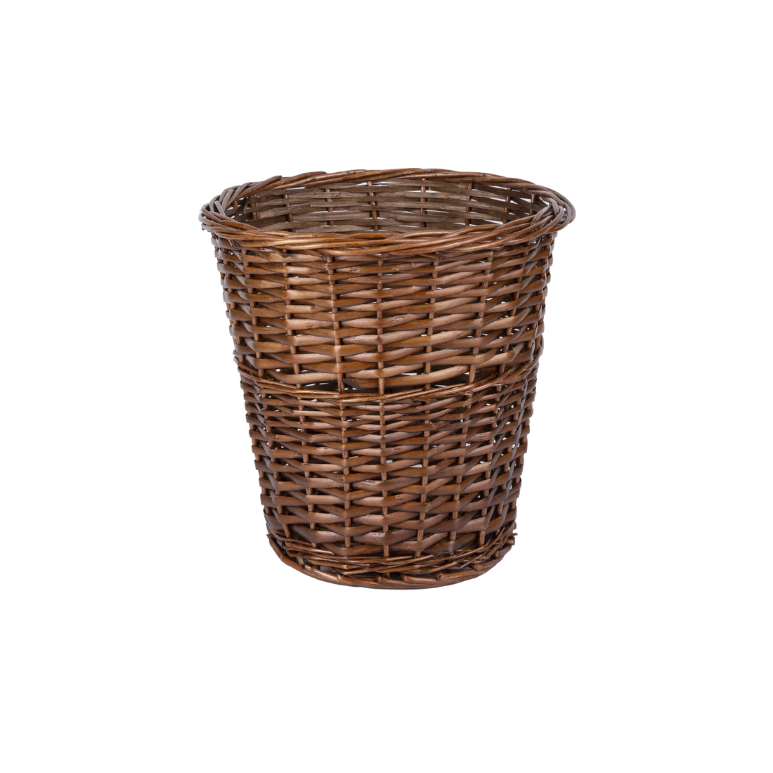 Brown Wicker Waste Paper Bin – Wickerfield