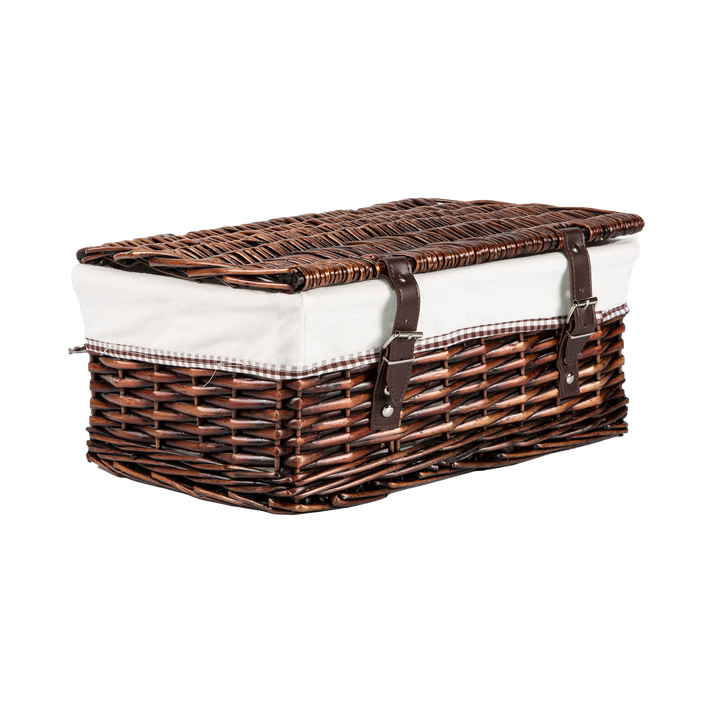 Brown Wicker Hamper Basket with Lining - 3 Sizes – Wickerfield