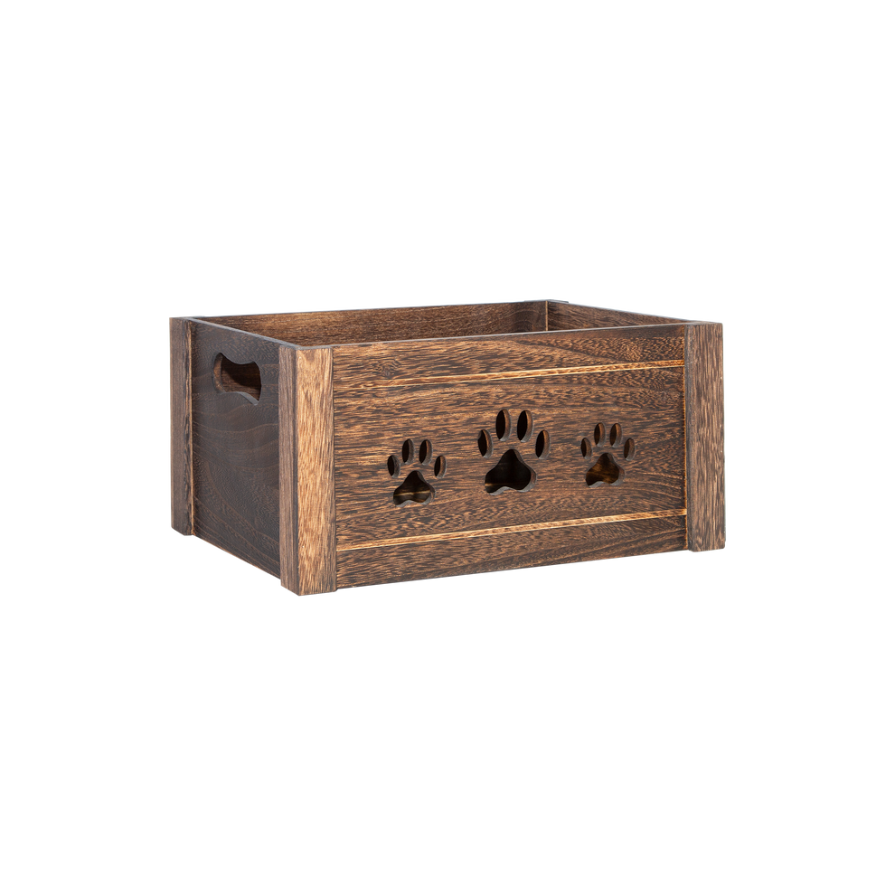 Brown Wooden Dog Toy Storage Box - 3 Sizes – Wickerfield