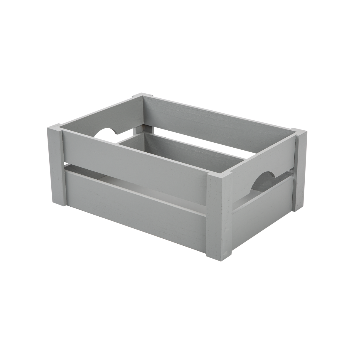 Grey Wooden Crate with Handle - 3 Sizes – Wickerfield