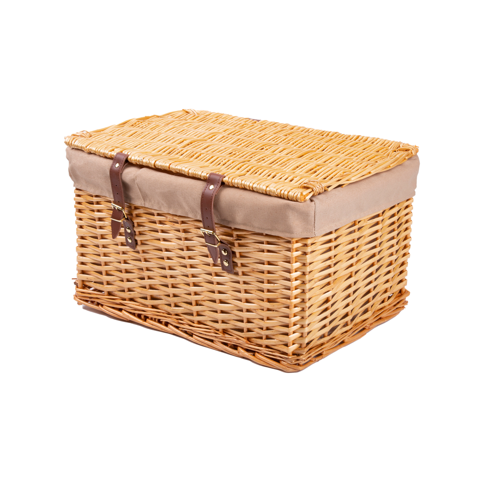Light Steamed Wicker Hamper Basket with Lining - 3 Sizes – Wickerfield