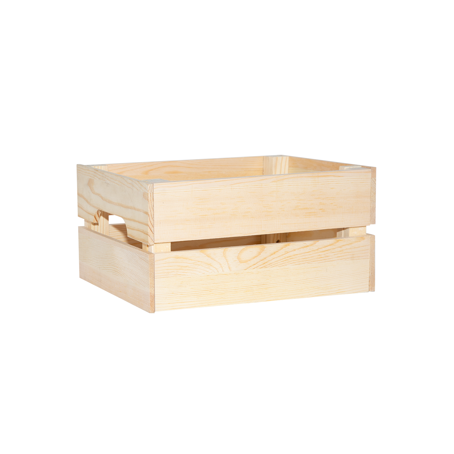 Unvarnished Wooden Storage Crate - 2 Sizes – Wickerfield